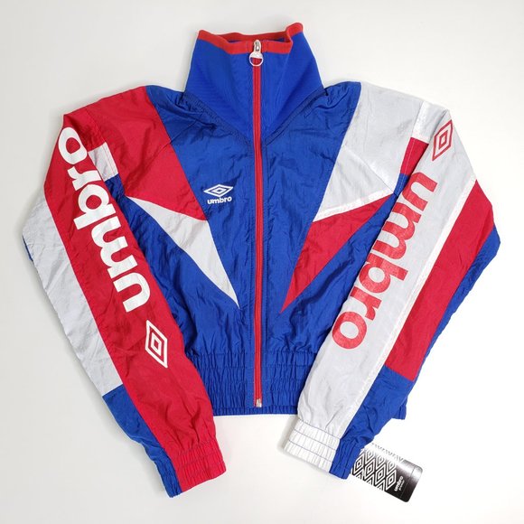 UMBRO Premier Retro | Jackets & Coats | Umbro Retro Wind Cropped Blue ...